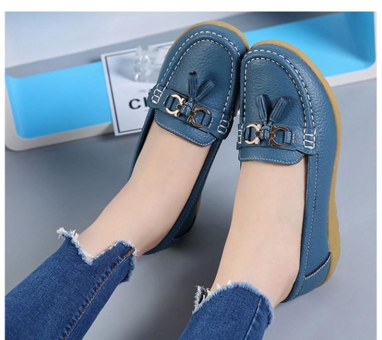 Woman’s Genuine Leather Flats Shoe – GIOVANNI SHOES